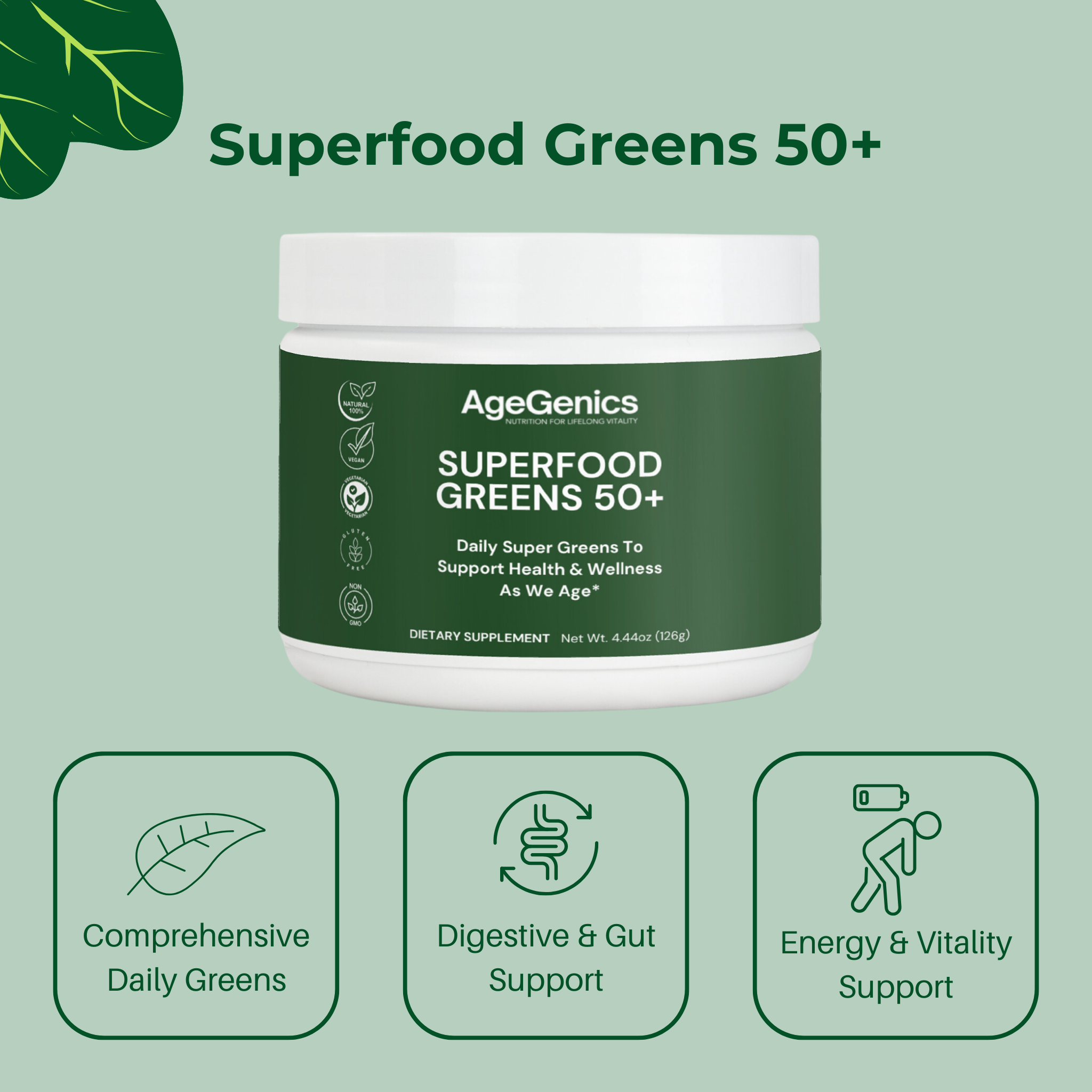 How Using a Daily Greens Powder Can Help You as You Age – AgeGenics